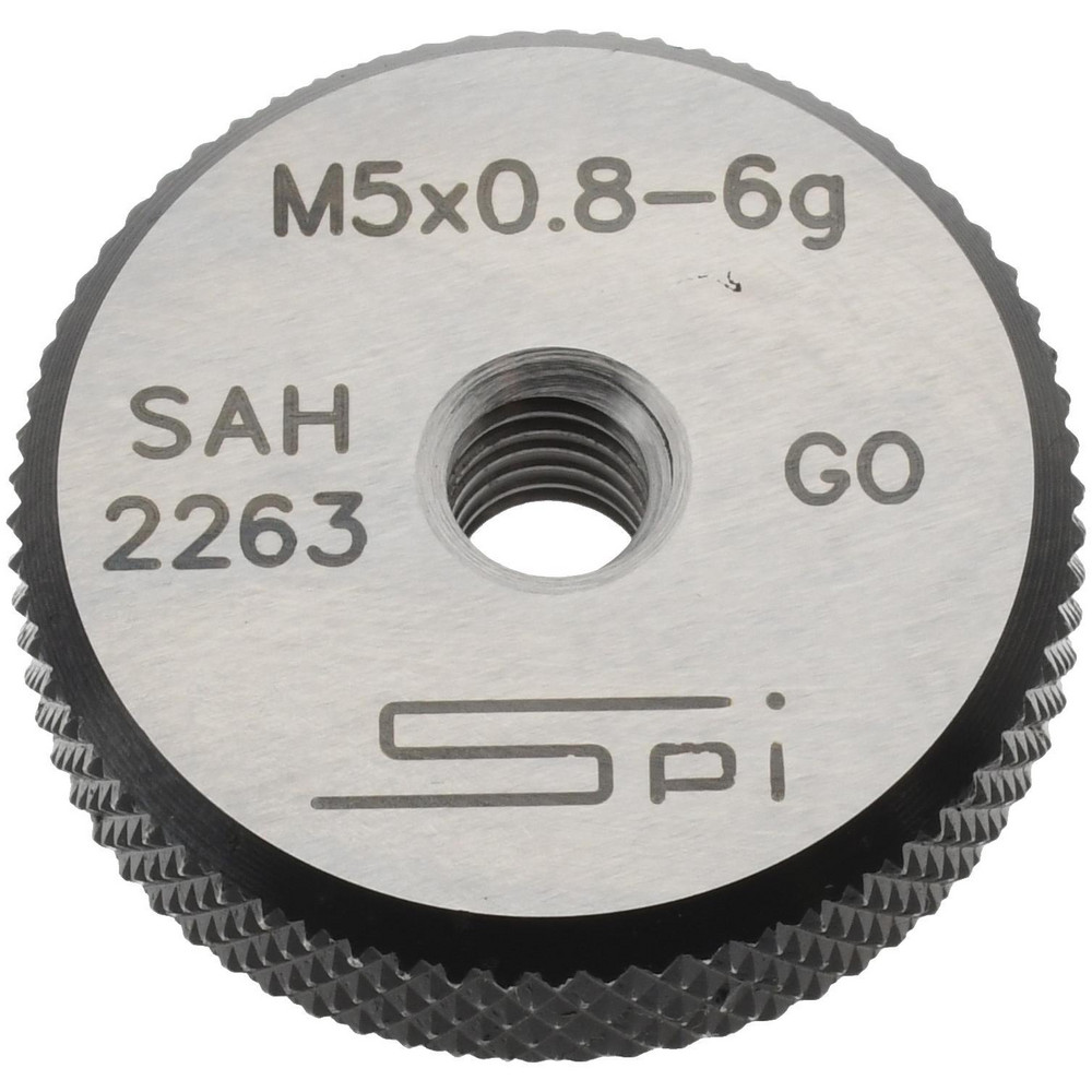 SPI - Threaded Ring Gage: M5 x 0.80 Thread, Metric, Class 6G, Go | MSC Direct