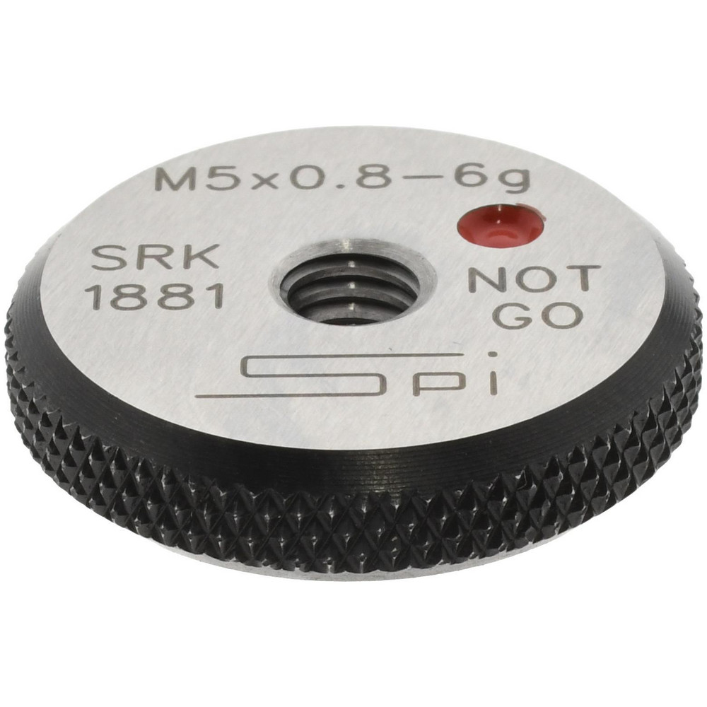 SPI - Threaded Ring Gage: M5 x 0.80 Thread, Metric, Class 6G, No Go ...