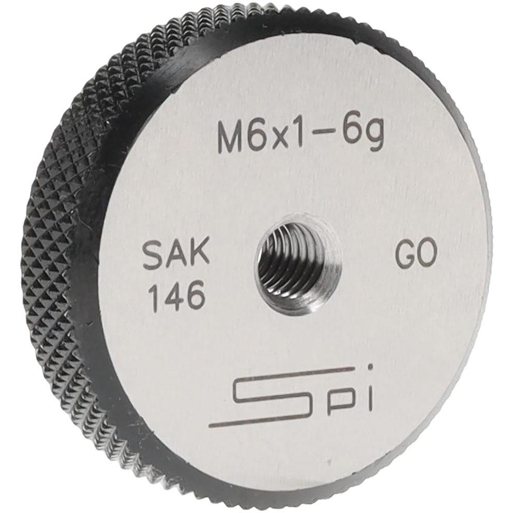 SPI - Threaded Ring Gage: M6 x 1.00 Thread, Metric, Class 6G, Go | MSC ...