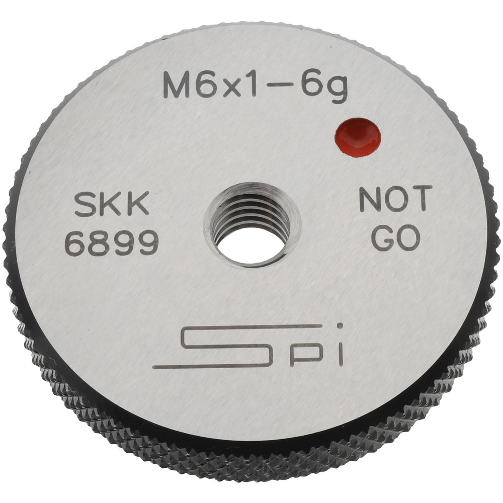 SPI - Threaded Ring Gage: M6 x 1.00 Thread, Metric, Class 6G, No Go ...
