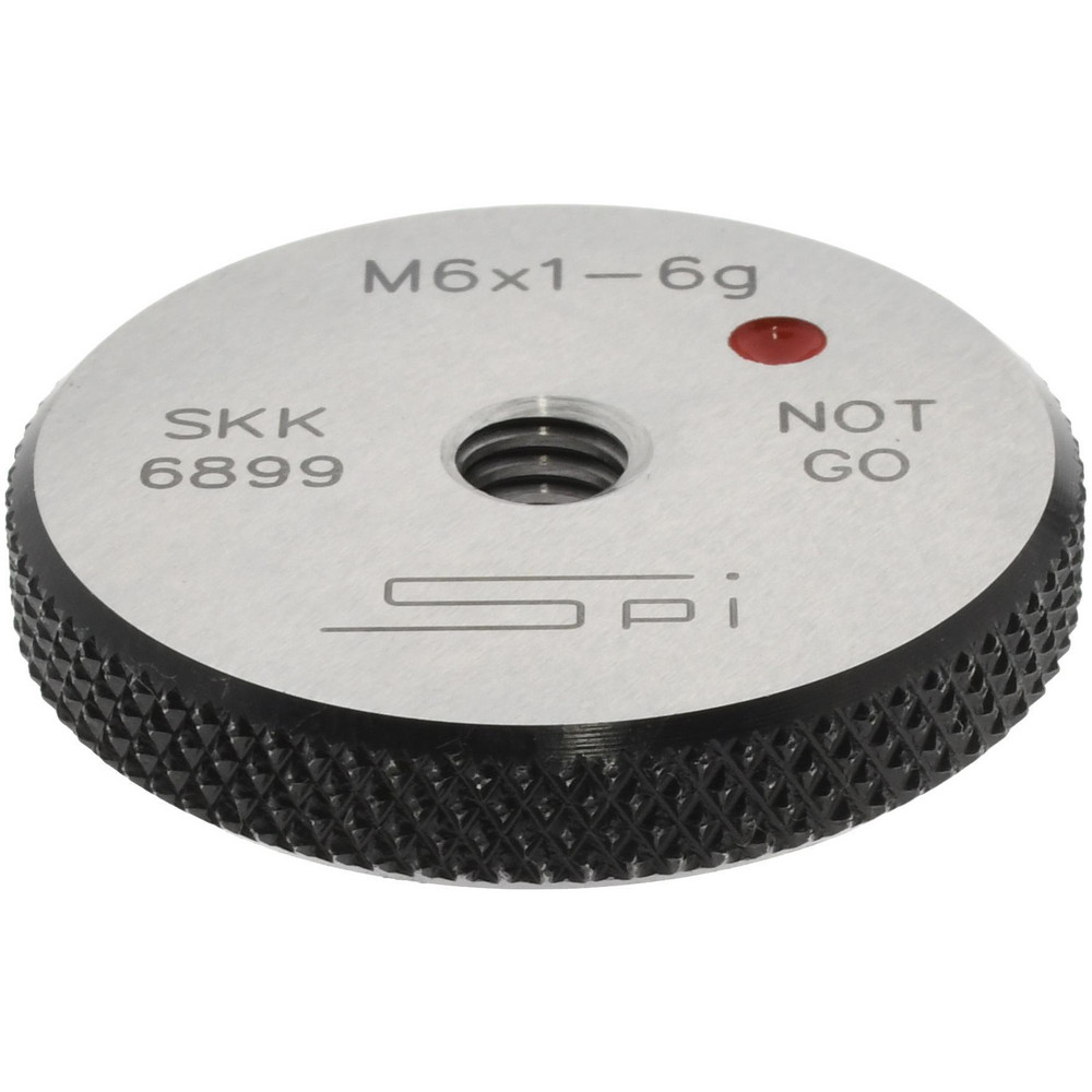 SPI - Threaded Ring Gage: M6 x 1.00 Thread, Metric, Class 6G, No Go ...