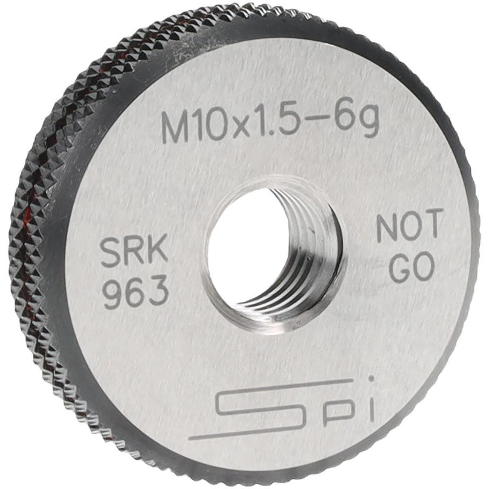 SPI - Threaded Ring Gage: M10 x 1.50 Thread, Metric, Class 6G, No Go | MSC Direct