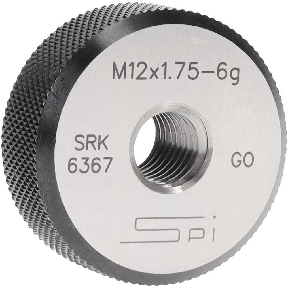 SPI - Threaded Ring Gage: M12 x 1.75 Thread, Metric, Class 6G, Go | MSC ...