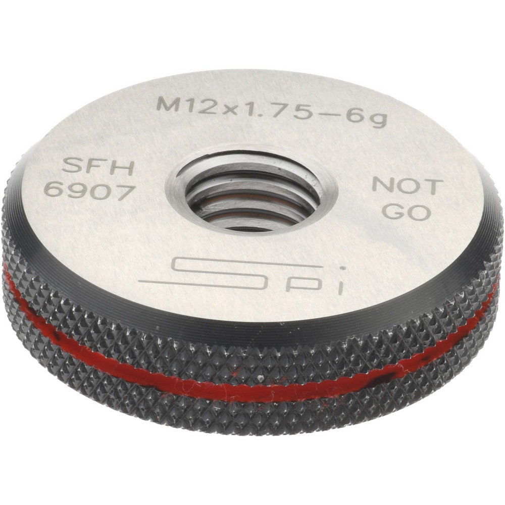 SPI - Threaded Ring Gage: M12 x 1.75 Thread, Metric, Class 6G, No Go ...