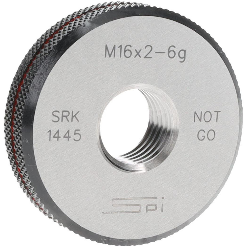 SPI - Threaded Ring Gage: M16 x 2.00 Thread, Metric, Class 6G, No Go | MSC Direct