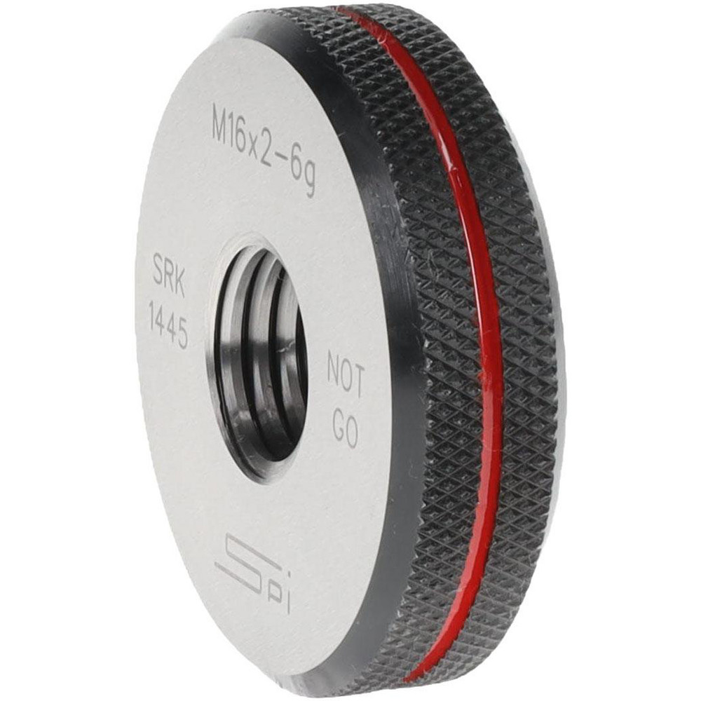 SPI - Threaded Ring Gage: M16 x 2.00 Thread, Metric, Class 6G, No Go ...