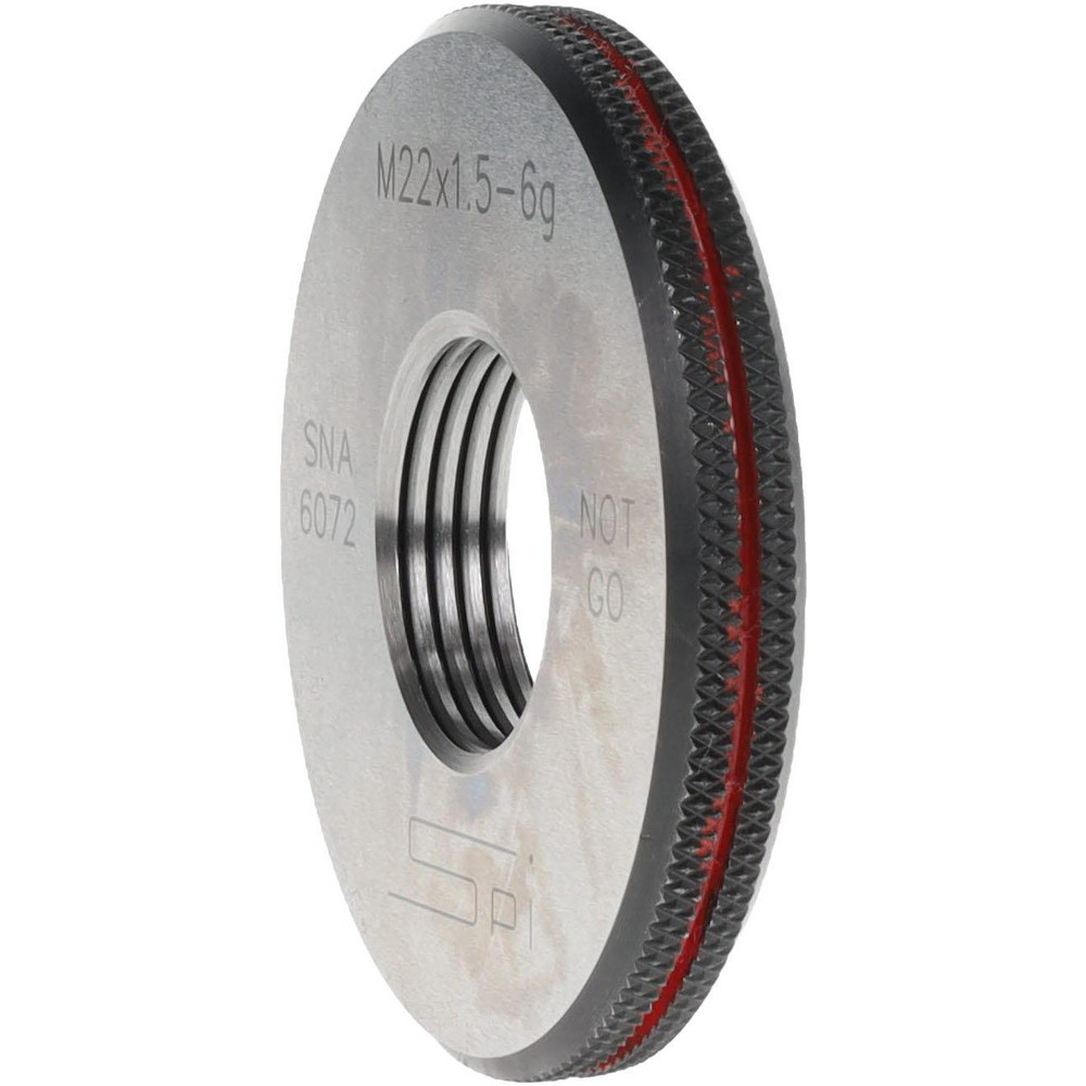 SPI - Threaded Ring Gage: M22 x 1.50 Thread, Metric, Class 6G, No Go ...