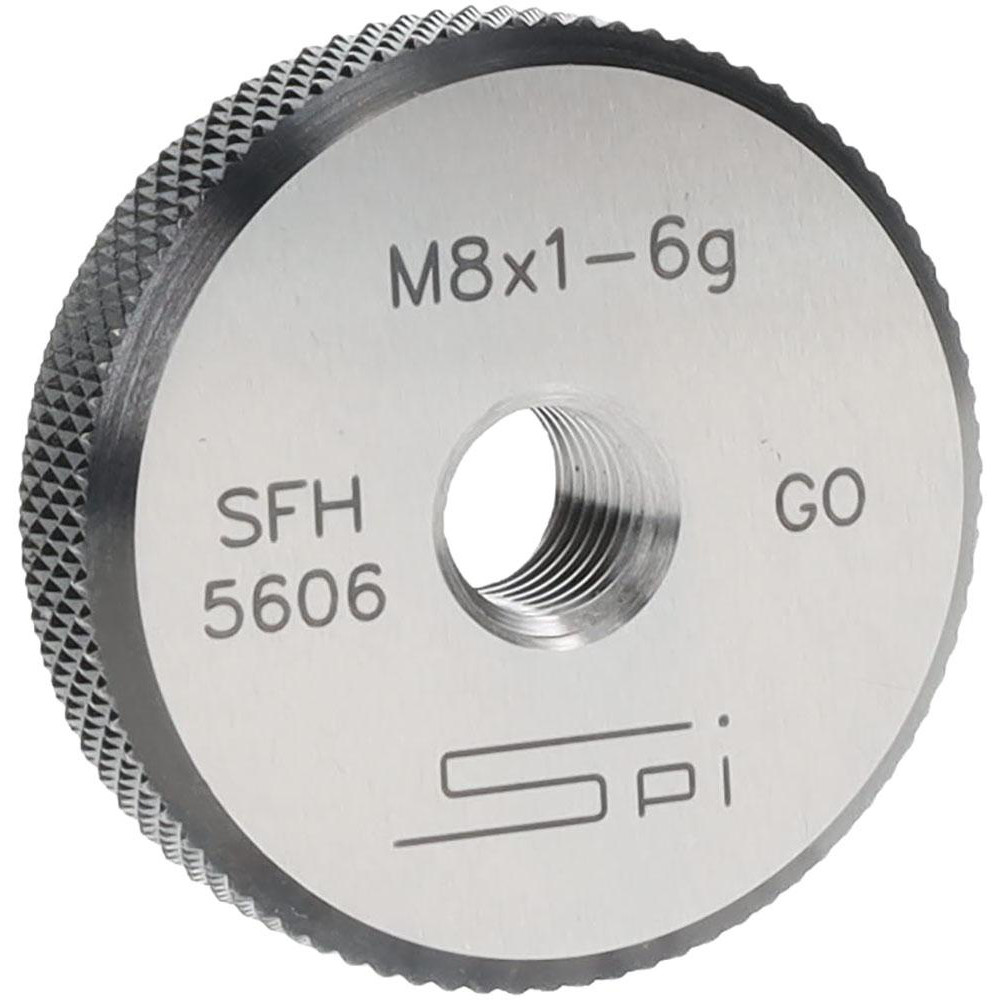 SPI - Threaded Ring Gage: M8 x 1.00 Thread, Metric, Class 6G, Go | MSC ...