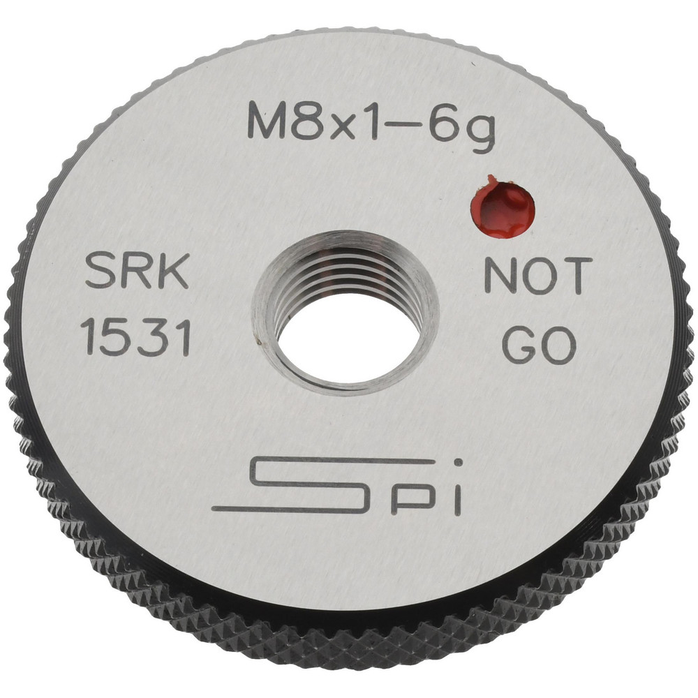 SPI - Threaded Ring Gage: M8 x 1.00 Thread, Metric, Class 6G, No Go ...