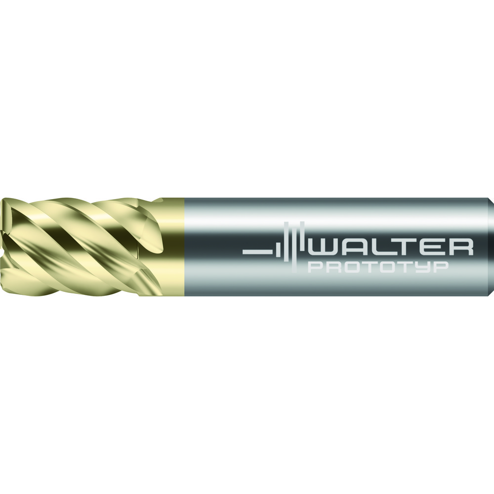 Walter-Prototyp - Corner Radius End Mill: 1/4" Dia, 3/8" LOC, 0.0150 ...