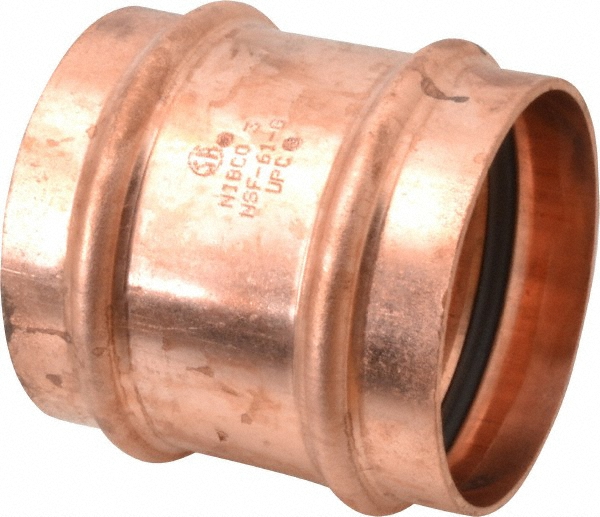 NIBCO - Wrot Copper Pipe Coupling: 3" Fitting, P x P, Press Fitting ...