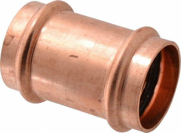 NIBCO - Wrot Copper Pipe Coupling: 1-1/4" Fitting, P x P, Press Fitting ...