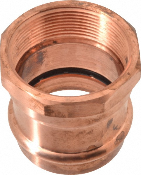 NIBCO - Wrot Copper Pipe Adapter: 2" Fitting, P x F, Press Fitting ...