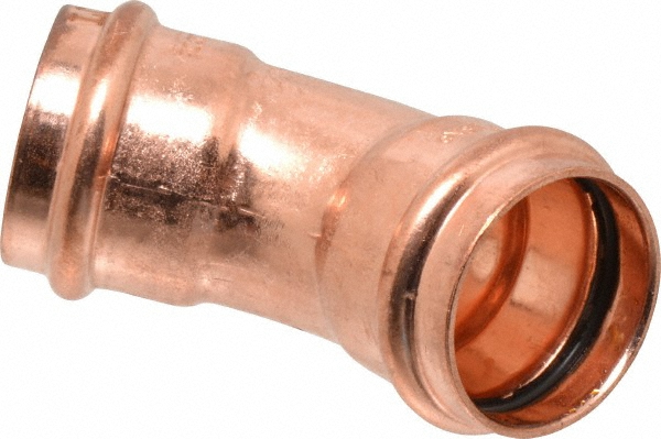 NIBCO - Wrot Copper Pipe 45 ° Elbow: 1-1/4" Fitting, P x P, Press ...