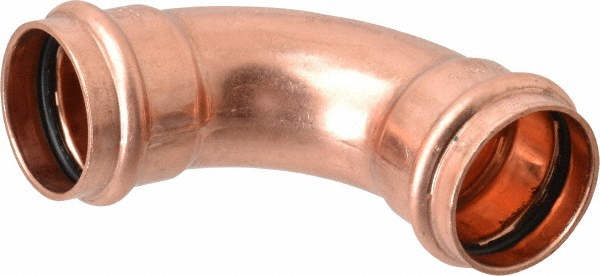 NIBCO - Wrot Copper Pipe 90 ° Elbow: 1-1/4" Fitting, P x P, Press ...