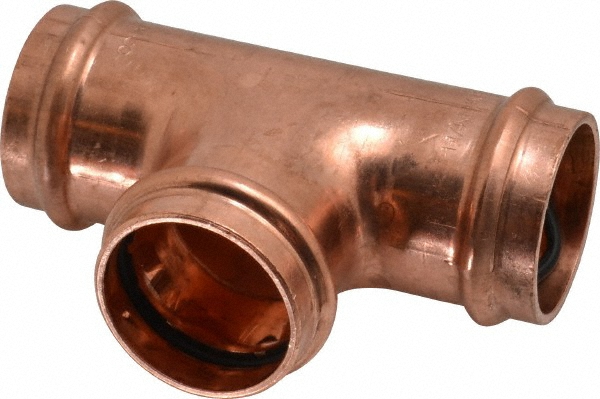 NIBCO - Wrot Copper Pipe Tee: 1-1/4" Fitting, P, Press Fitting, Lead ...