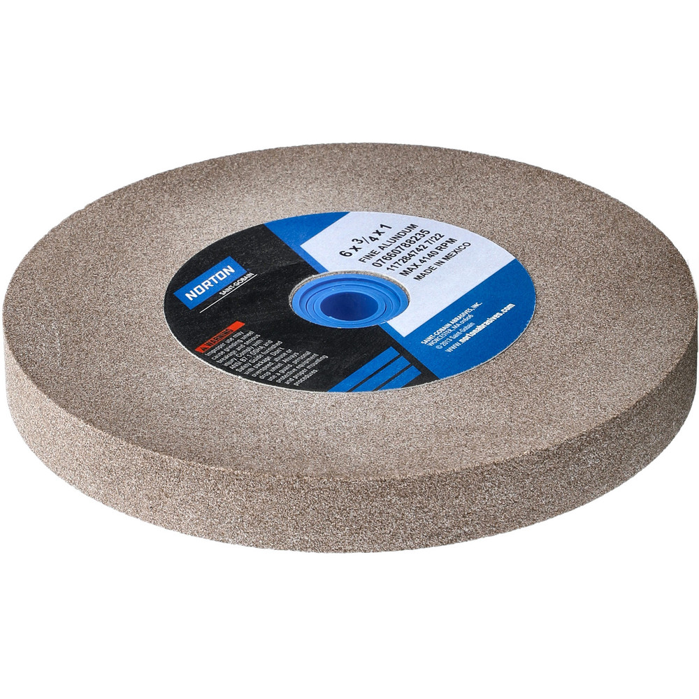 Norton - Bench & Pedestal Grinding Wheel: 6" Dia, 3/4" Thick, 1" Hole ...