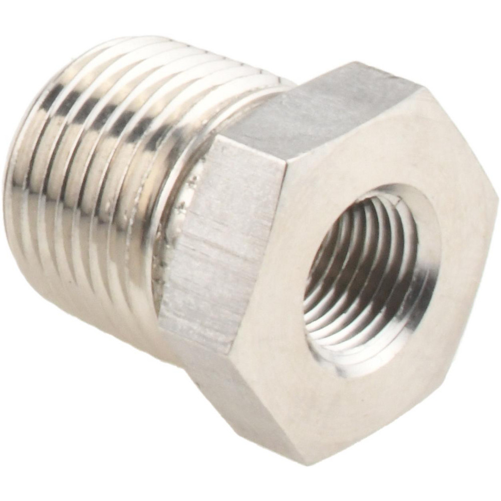 Made in USA - Pipe Bushing: 3/8 x 1/8", 316 Stainless Steel | MSC Direct