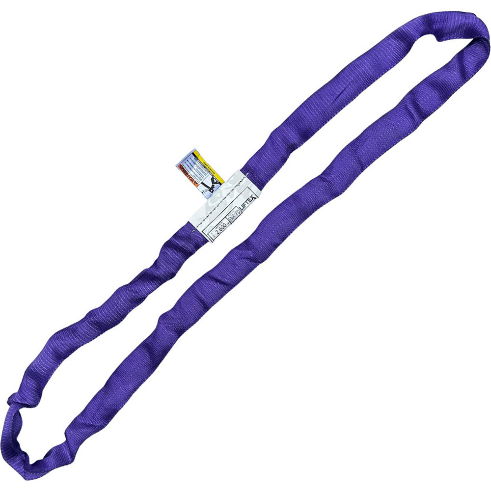 Liftex - Endless Round Sling: 8' Long, 2600 lb Vertical Capacity, 2100 ...