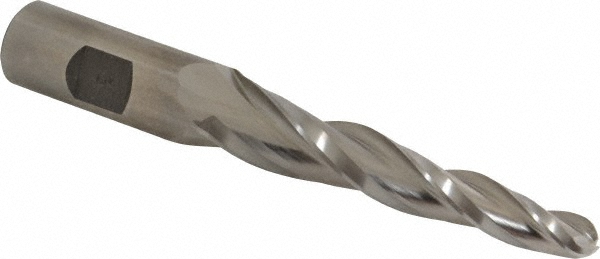 Made in USA - Tapered End Mill: 3 deg Angle per Side, 3/8" Small Dia, 3 ...