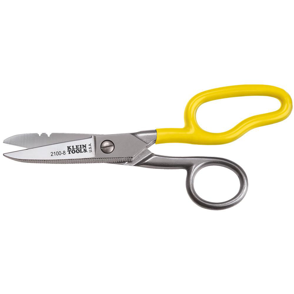 Klein Tools - Electrician's Snips: 6-5/16" OAL, 1-7/8" LOC, Stainless ...