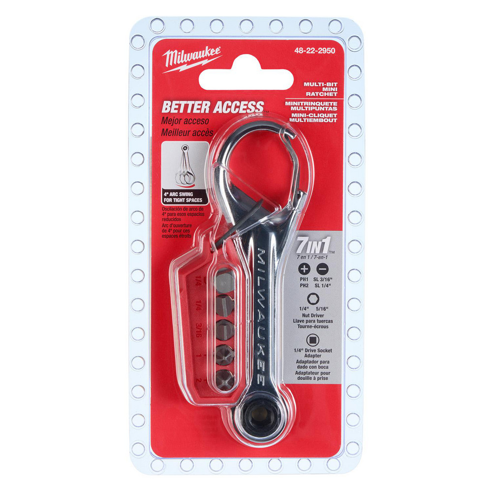 Milwaukee Tool - Ratchets: Tool Type: Mini-Ratchet Drive System; Drive ...