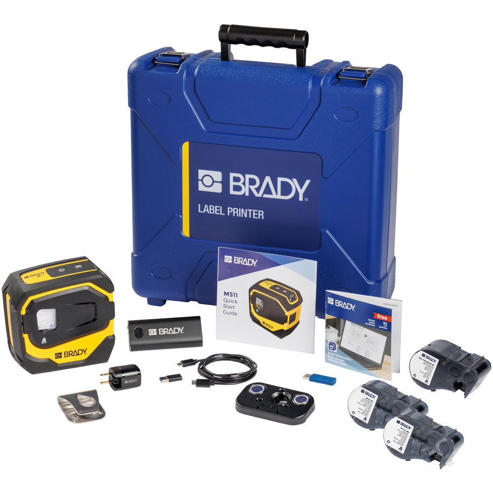 Brady - Electronic Label Makers: Type: Printer Kit; Print Color ...