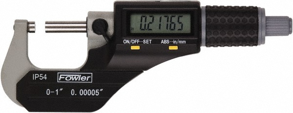 Fowler - 0mm to 1" IP54 Electronic Outside Micrometer - 76200849 - MSC ...