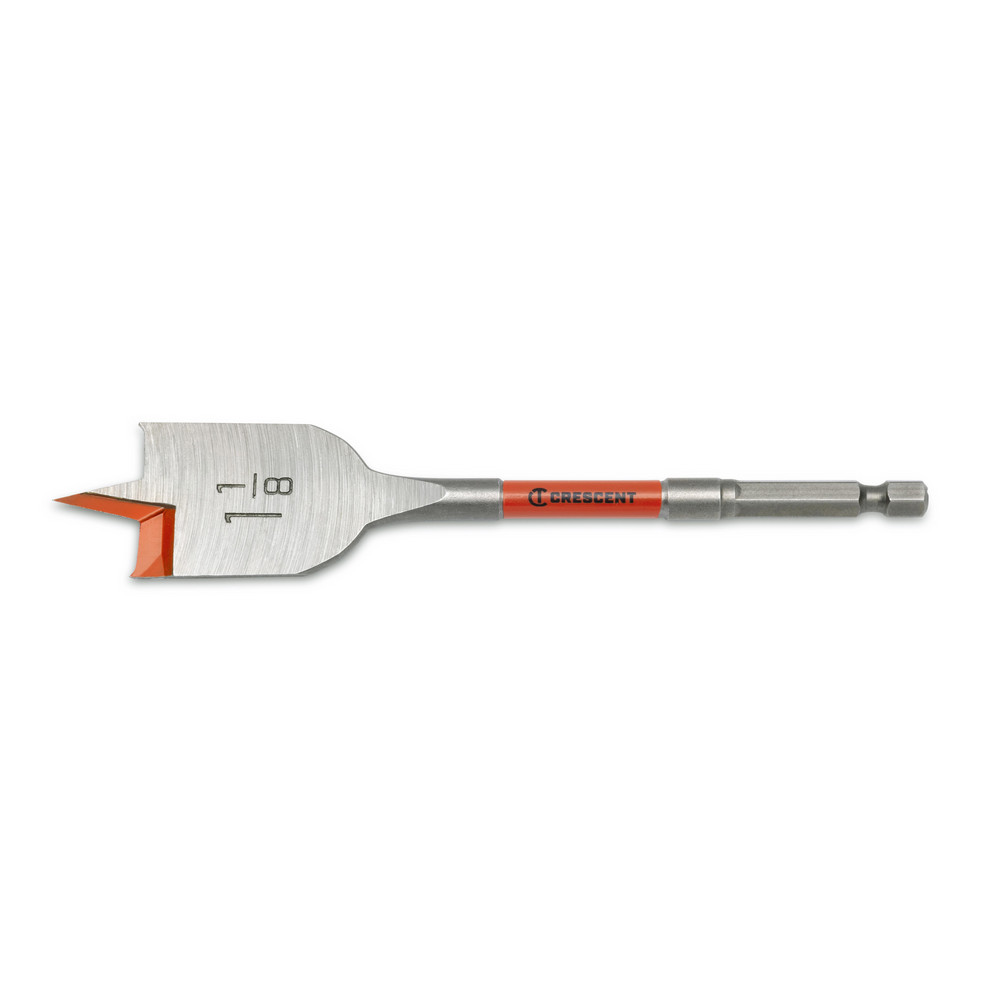 Crescent - Spade-Blade Drill Bits: 1-1/8, 0.2500 in, Hex, 8.46 in | MSC ...