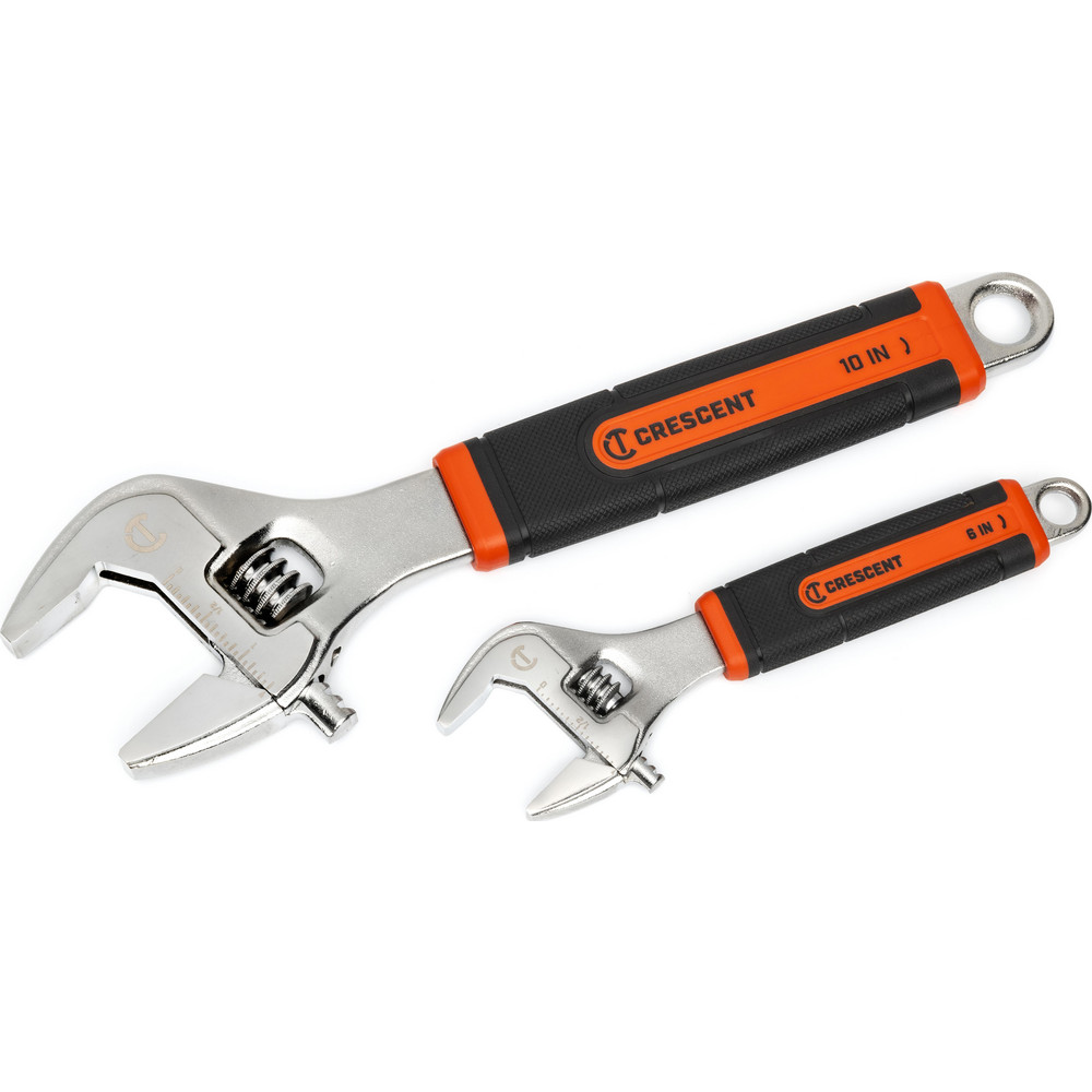 Crescent - Adjustable Wrench Set: 2 Pc, 6 in - 10 in Wrench, Inch | MSC Direct