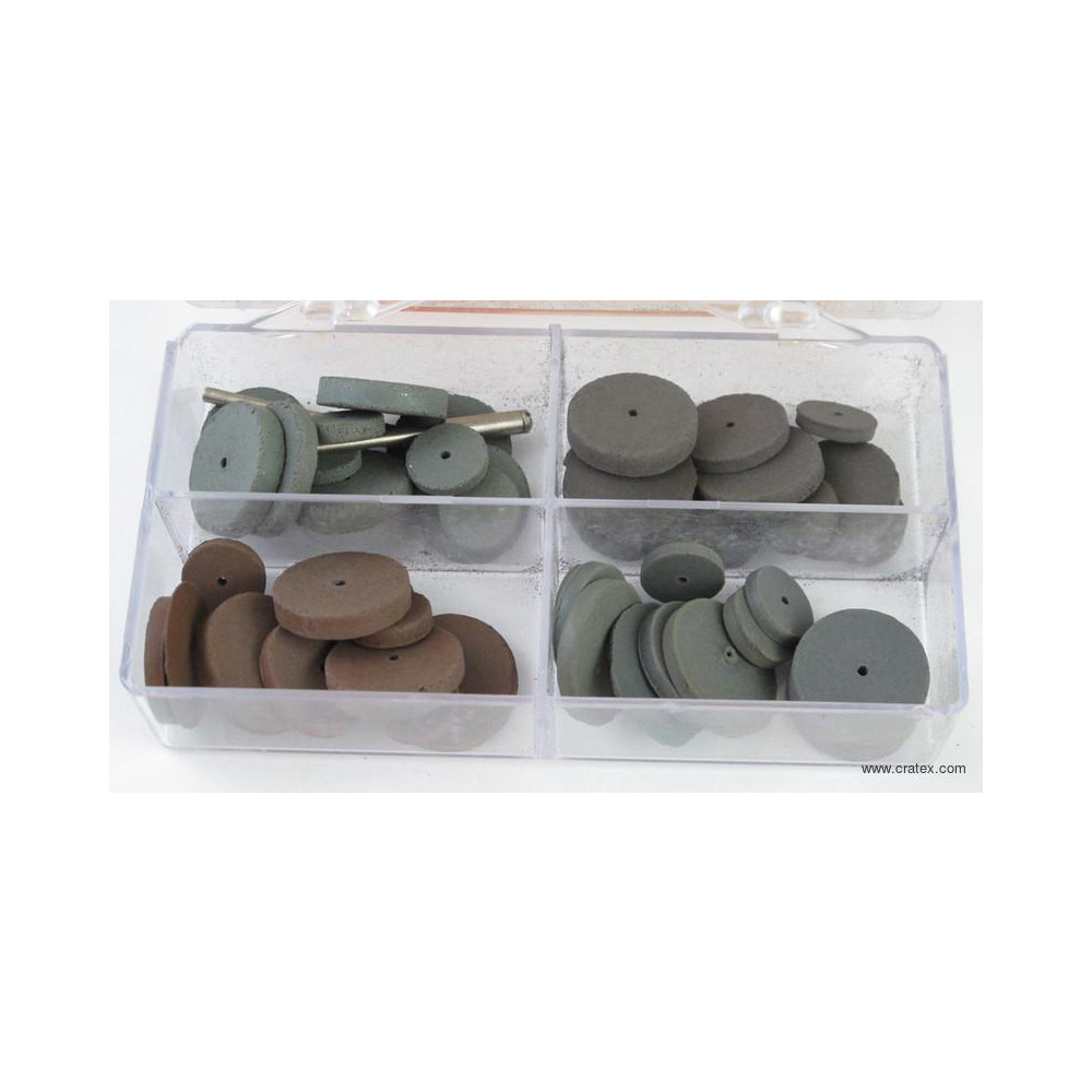 Cratex - 38 Piece Rubberized Small Abrasive Wheel Set | MSC Direct