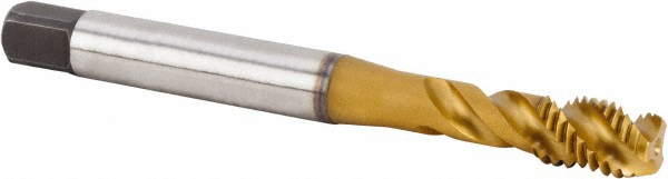 Kennametal - Spiral Flute Tap: M8x1.25, Metric, 3 Flute, Modified Bottoming Chamfer, 6HX Class ...