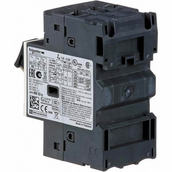 Schneider Electric - 2.50 Amp, 690 VAC at 50/60 Hz, 3 Pole, Bolt On ...
