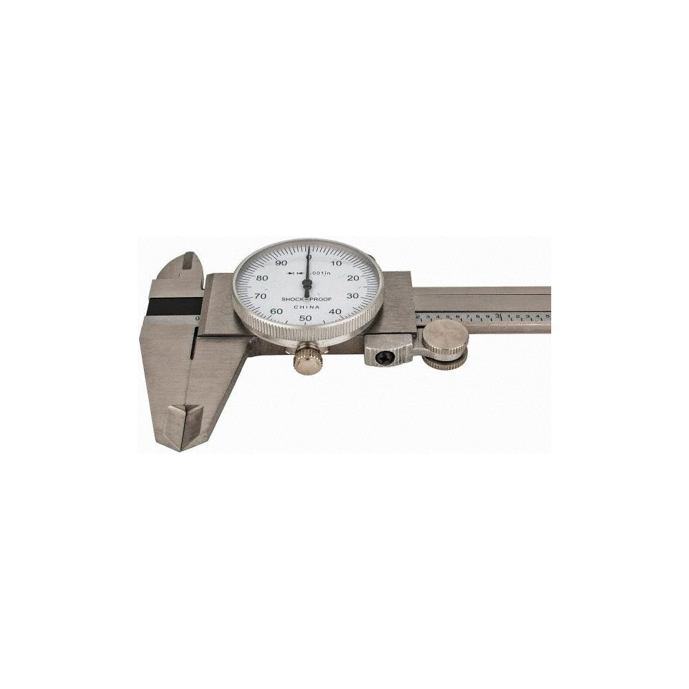 Value Collection - Dial Caliper: 6", 0.001000" Graduation, 0.1" per ...