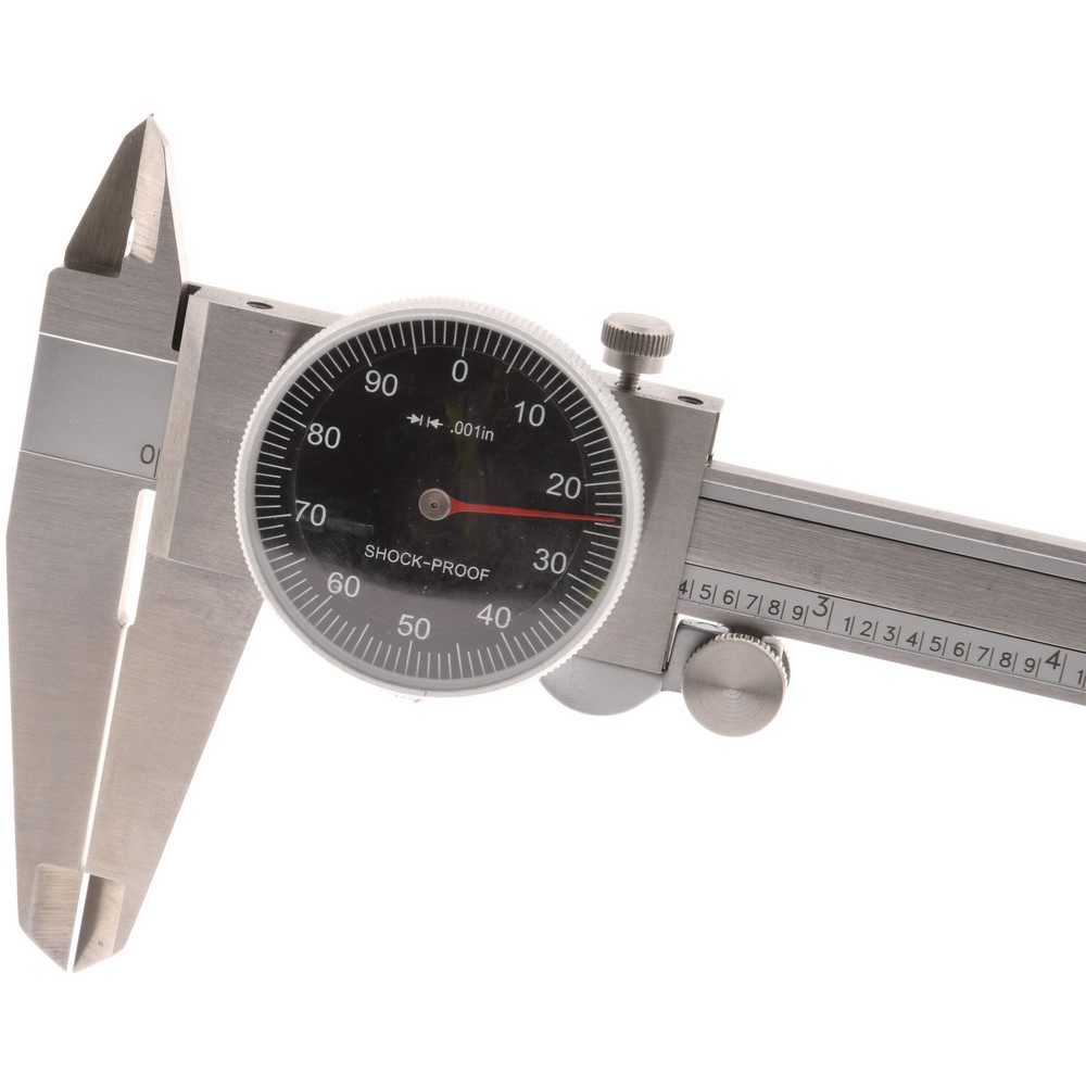 Value Collection - Dial Caliper: 12", 0.001000" Graduation, 0.1" per ...
