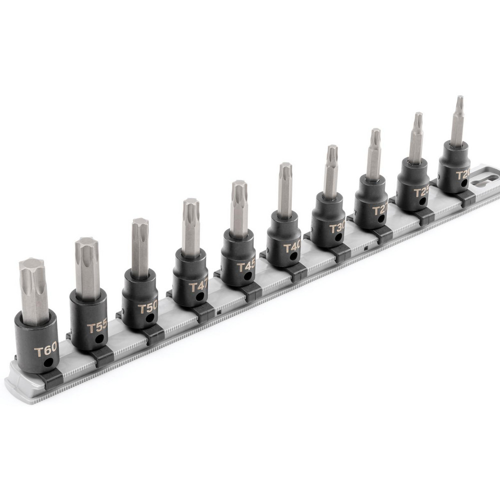 Tekton - Socket Set: Impact, 10 Pc, 3/8" Drive, T20 to T60 | MSC Direct