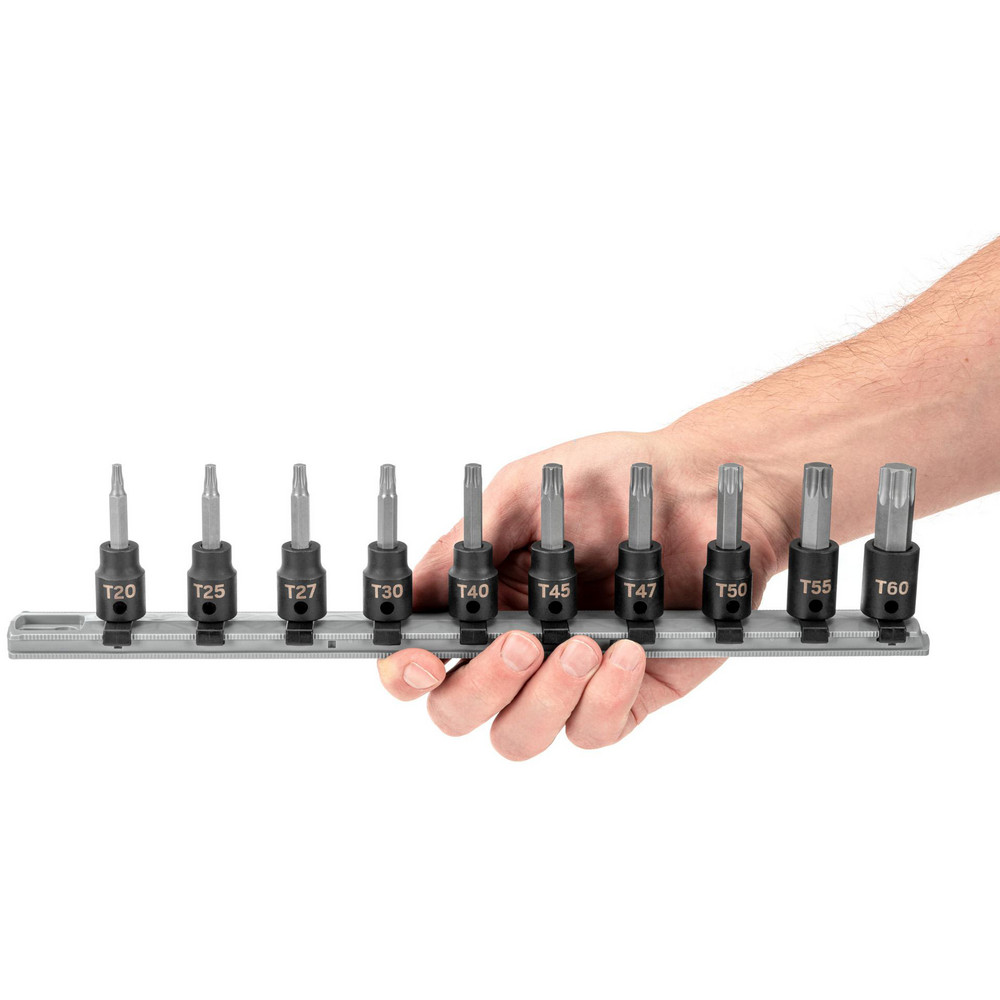 Tekton - Socket Set: Impact, 10 Pc, 3/8" Drive, T20 Min, T60 Max | MSC ...
