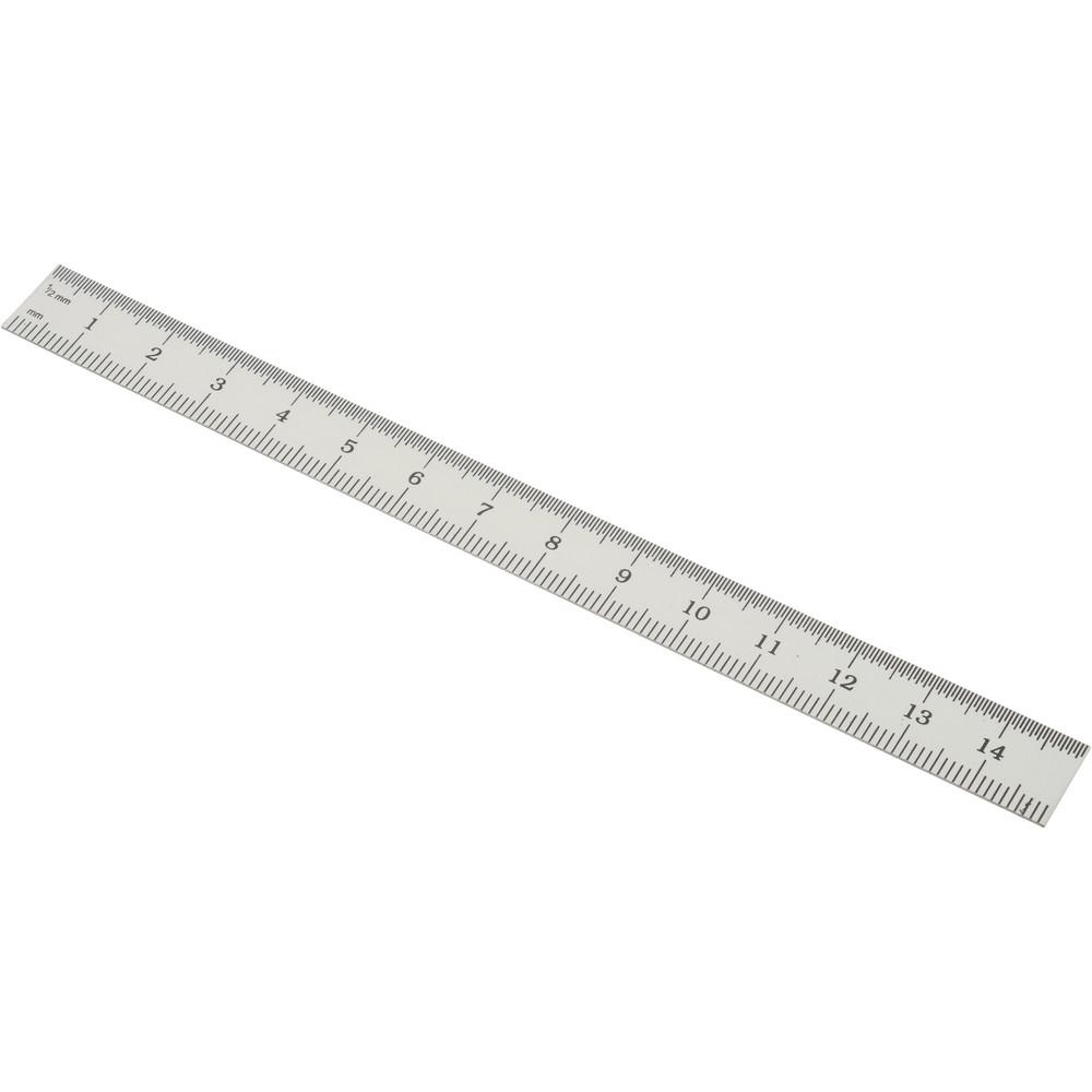SPI - Steel Rule: Metric Graduation, Flexible, 1/2" OAW | MSC Direct