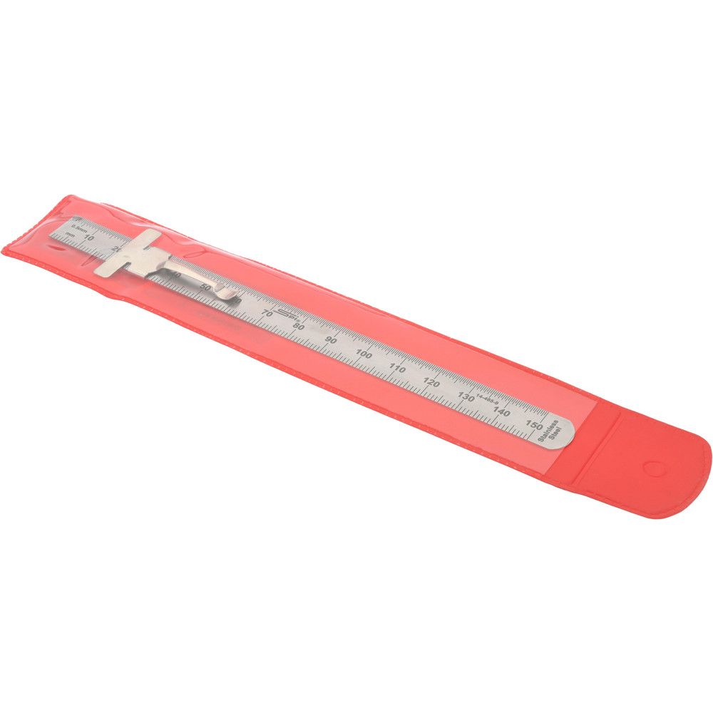 SPI - Steel Rule: 6" OAL, Metric Graduation, Flexible, 1/2" OAW | MSC ...