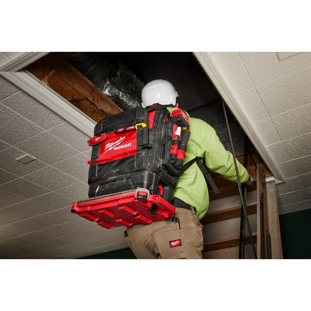 Milwaukee Tool - Backpack: 42 Pocket, 18" Wide, 9-1/2" Deep, 20" High ...