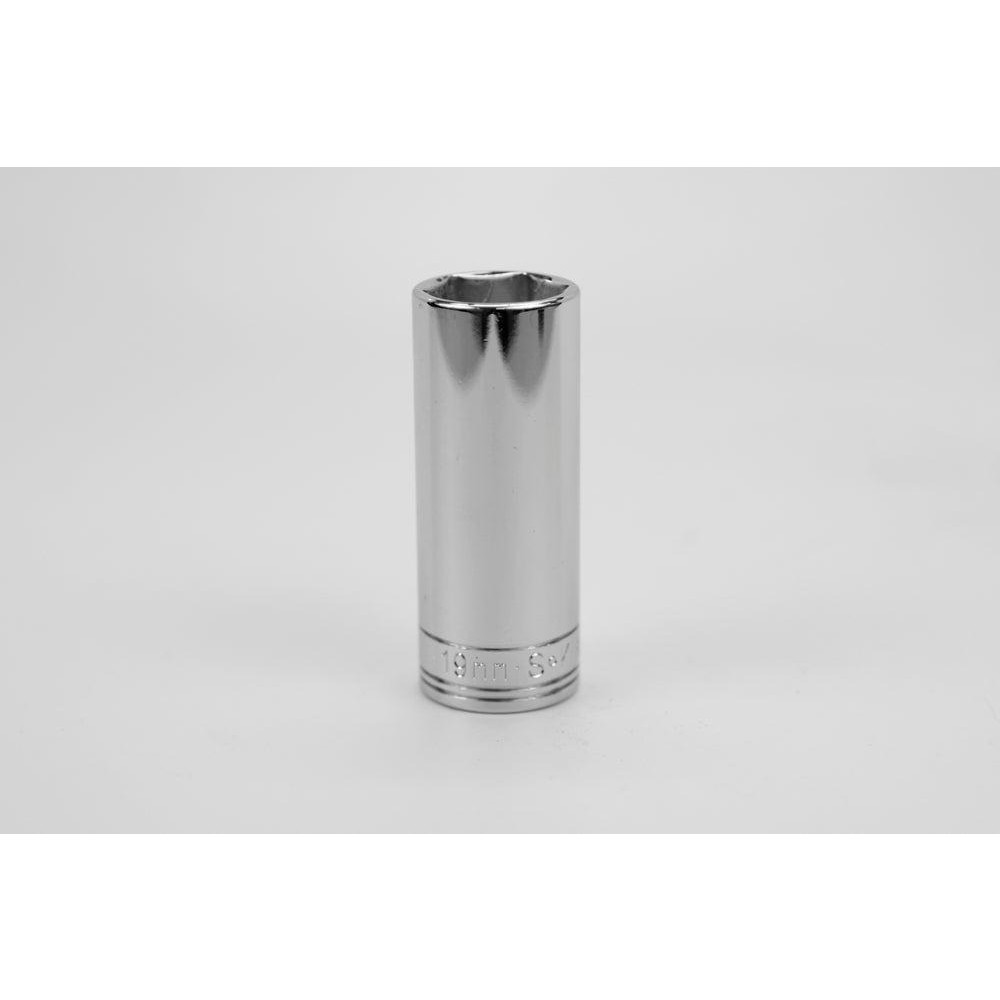 SK - Deep Hand Socket: 3/8" Drive, 19.00 mm Socket, 6-Point | MSC Direct