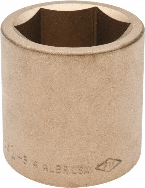 Ampco - Standard Hand Socket: 3/4" Drive, 1-3/4" Socket, 6-Point | MSC ...