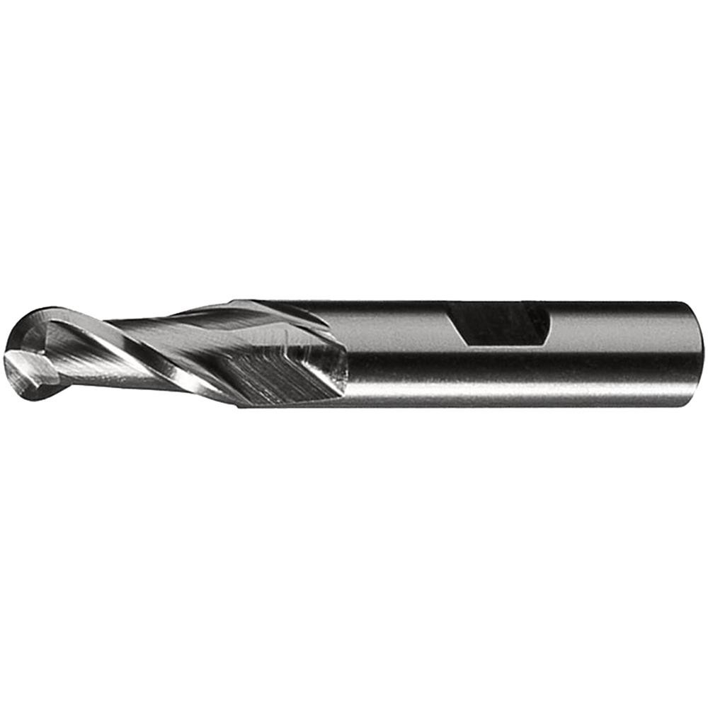 Cleveland - Ball End Mill: 1" Dia, 2-1/4" LOC, 2 Flute, High Speed ...