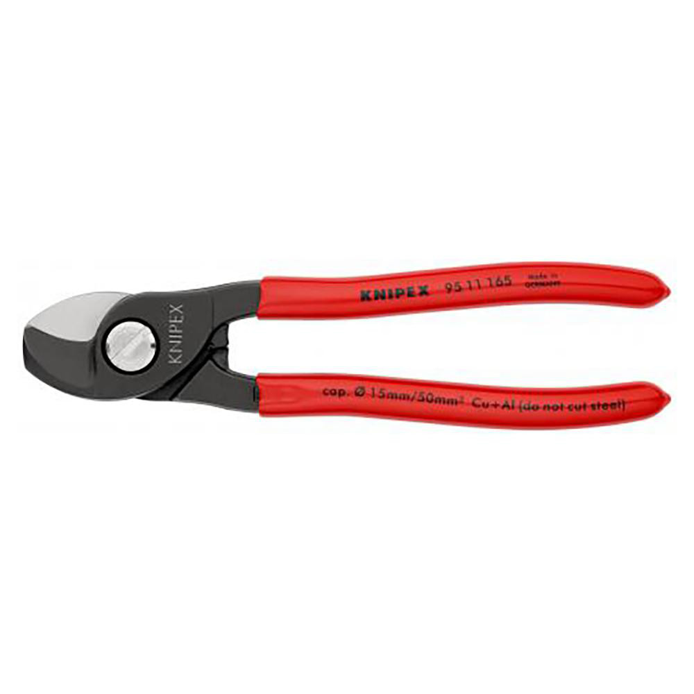 Knipex - Cable Cutter: 0.59" Capacity, 6-1/2" OAL | MSC Direct