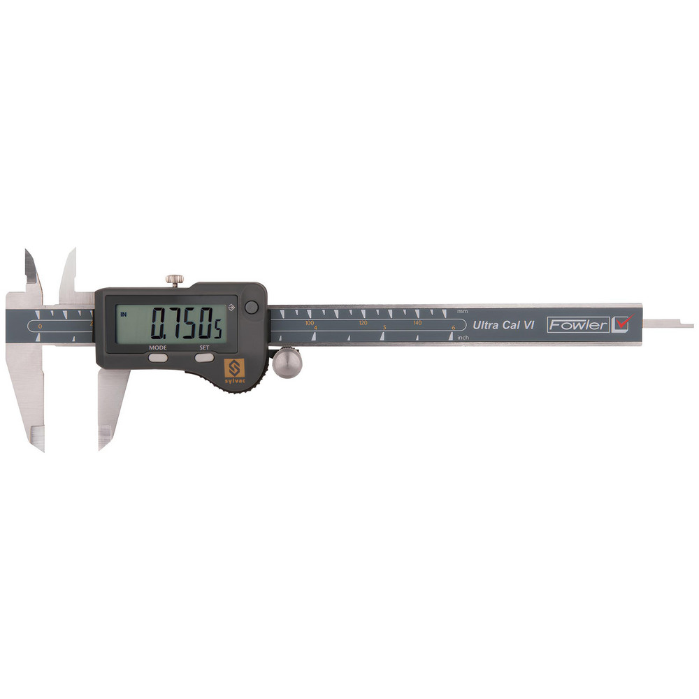 Fowler - Electronic Caliper: 150.00 mm, 6", 0.01 mm, 0.0005" Resolution ...