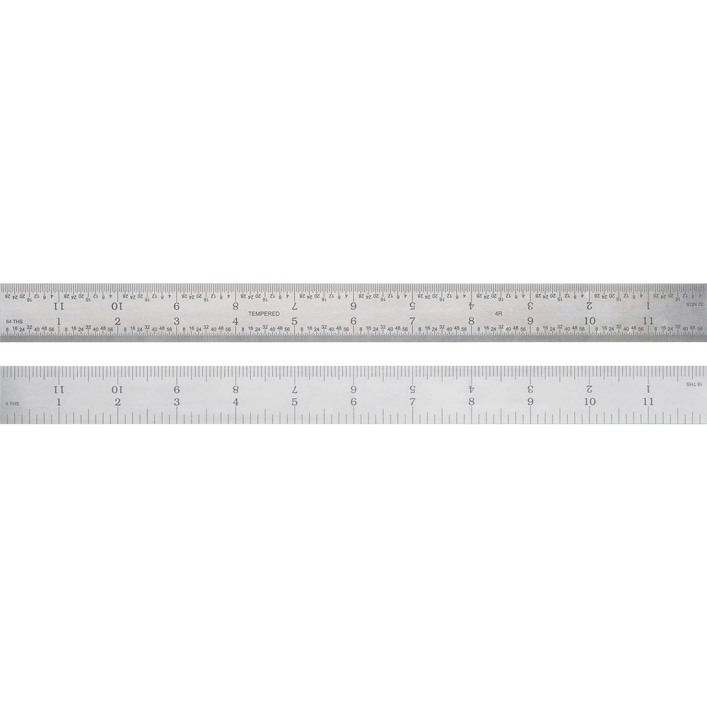 Fowler - Steel Rules; Material: Steel; Length (Inch): 36; Graduation ...