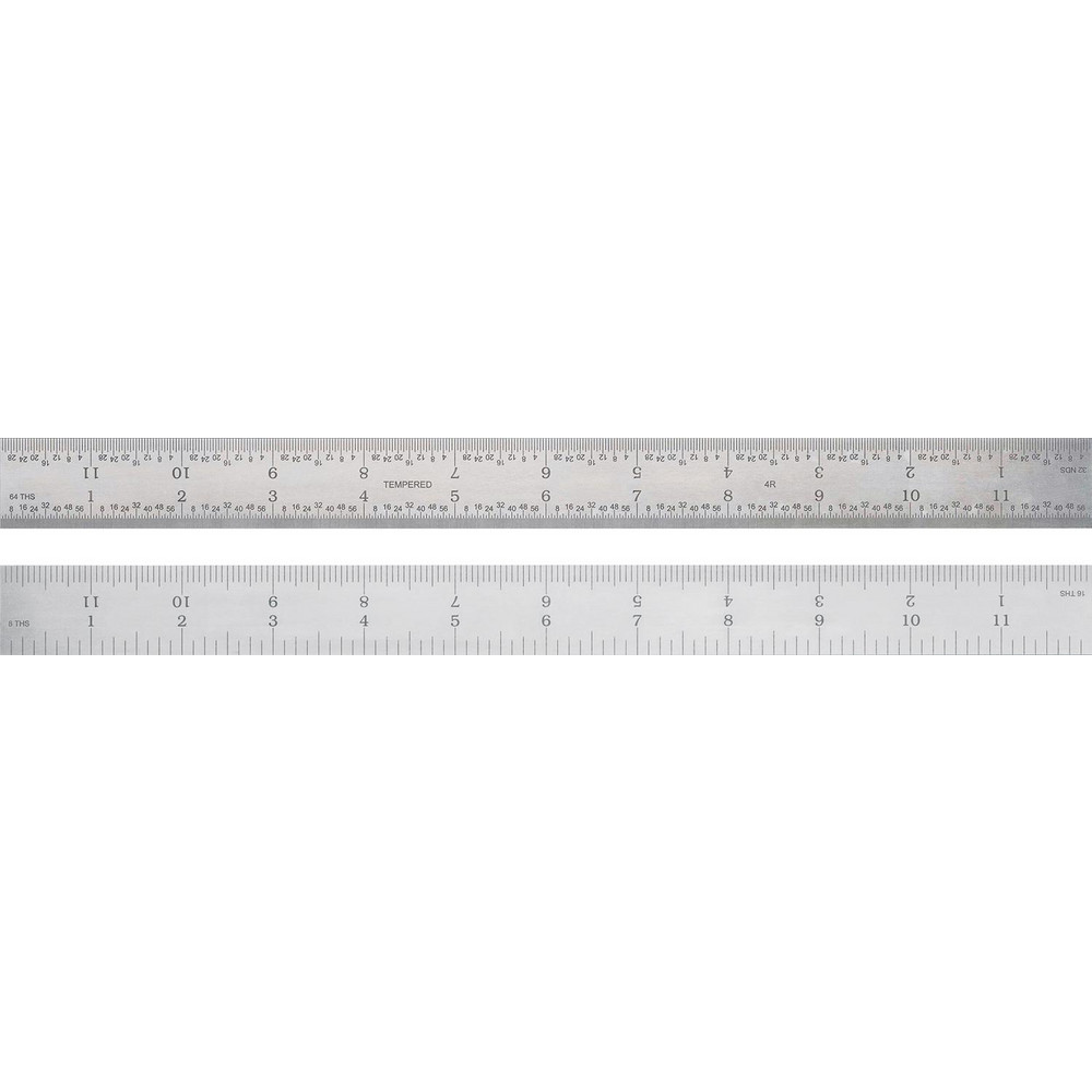 Fowler - Steel Rules: Material: Steel; Length (Inch): 24; Graduation ...