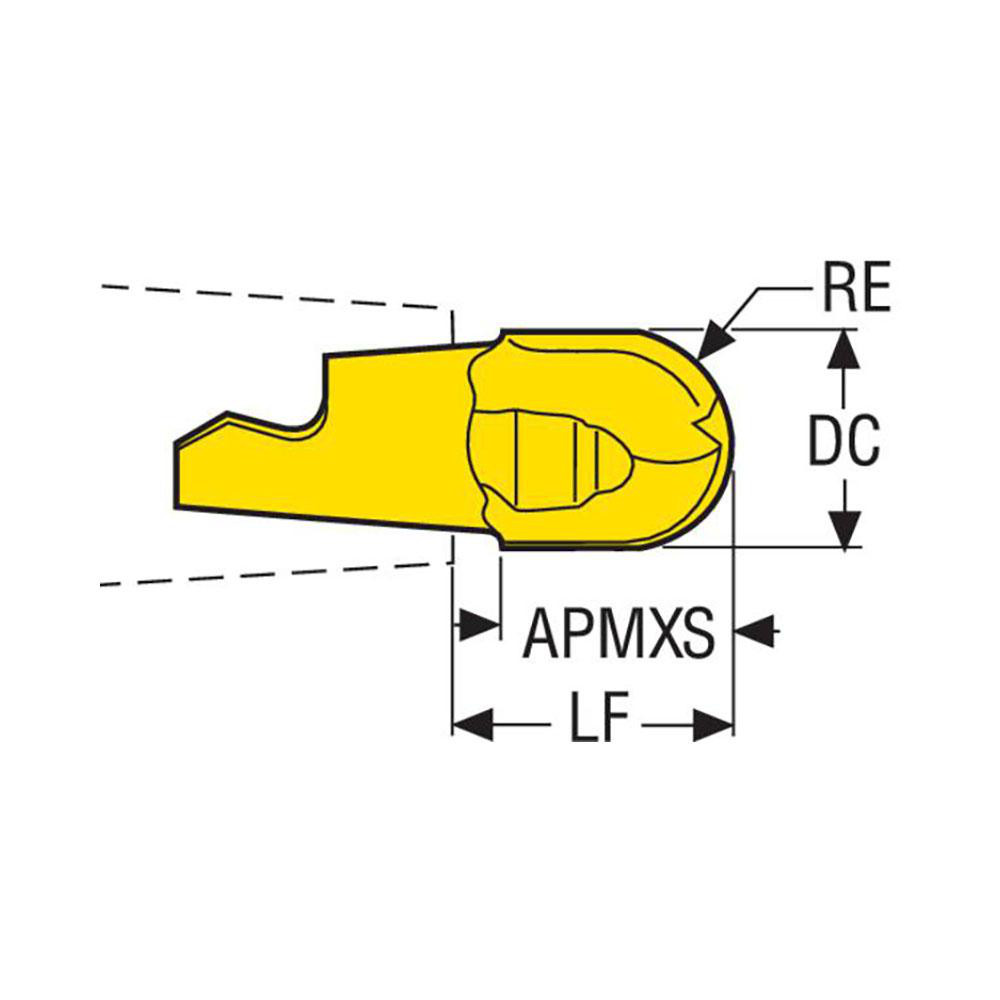 Seco - Profile Milling Tip Insert: MM120.472B90MD05 F30M, Carbide | MSC ...