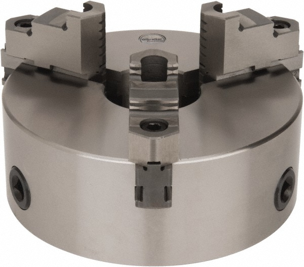 Gibraltar - 3 Jaws, 8" Diam, Self Centering Manual Lathe Chuck ...
