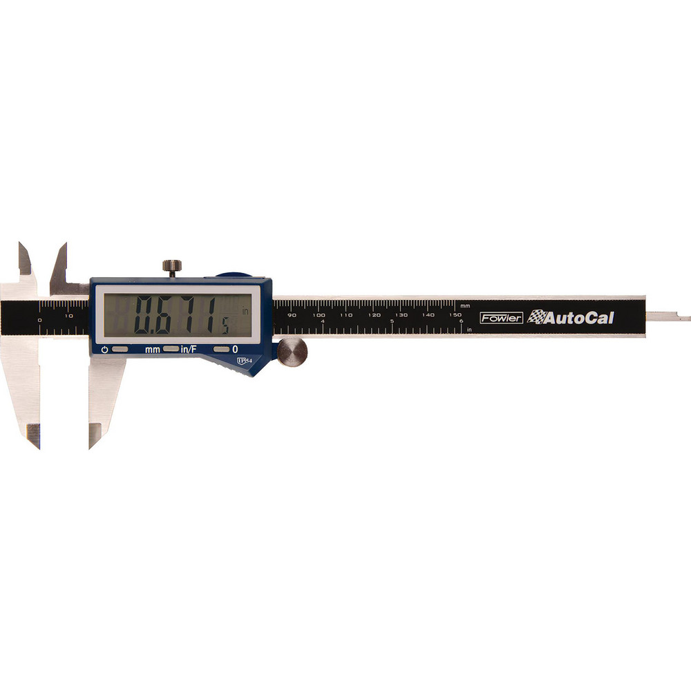 Fowler - Electronic Caliper: 0in to 6in, 0mm to 150mm, ±0.0005in, ±0 ...